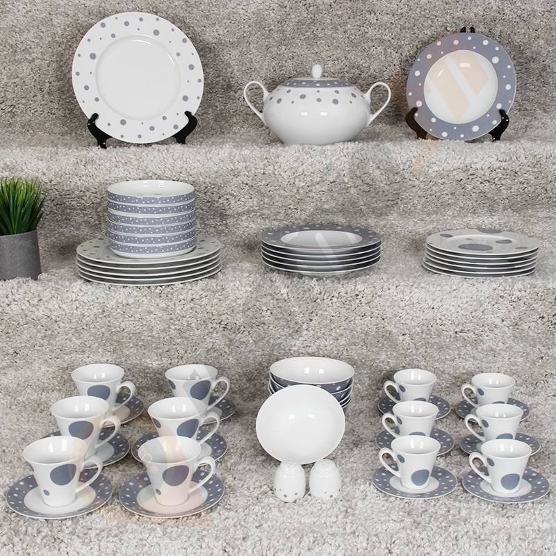 Service à table en porcelaine 58 pièces La rose des sables service à ...