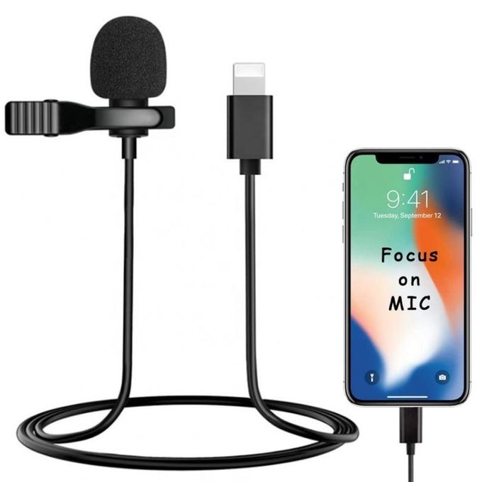 Microphone Micro Cravate Lightning pour iPhone DK-MK1