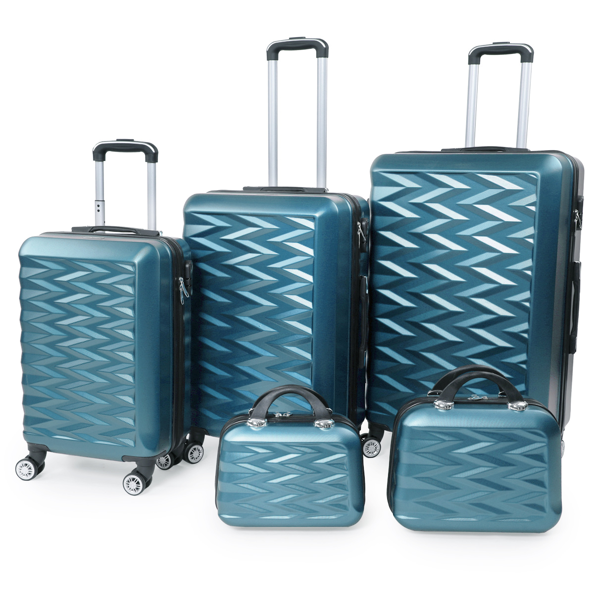 SAFARI Serie De 5 Valises Abs modèle Zig Zag