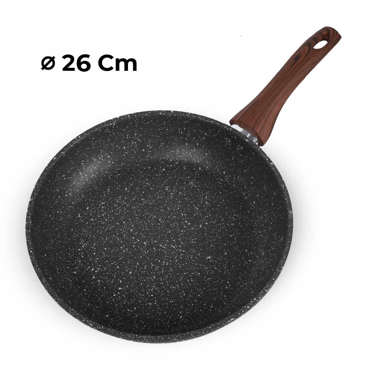 Poêle Creuse 26 cm granit Antiadhésive Olina