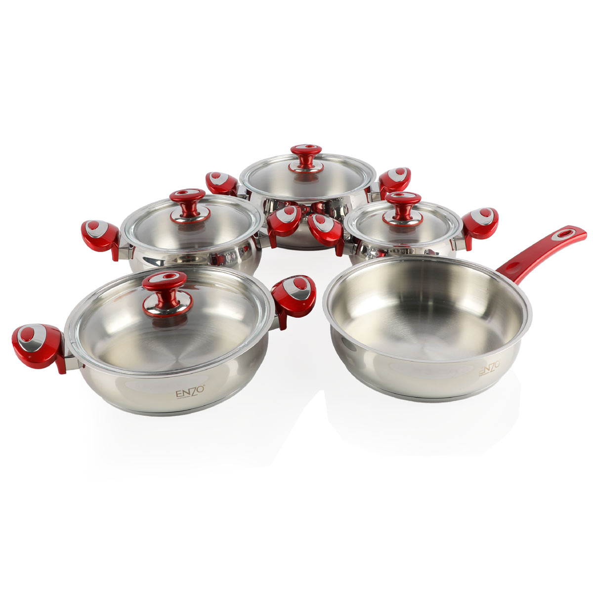 Service Inox Enzo 9 Pièces pour 289,000 DT