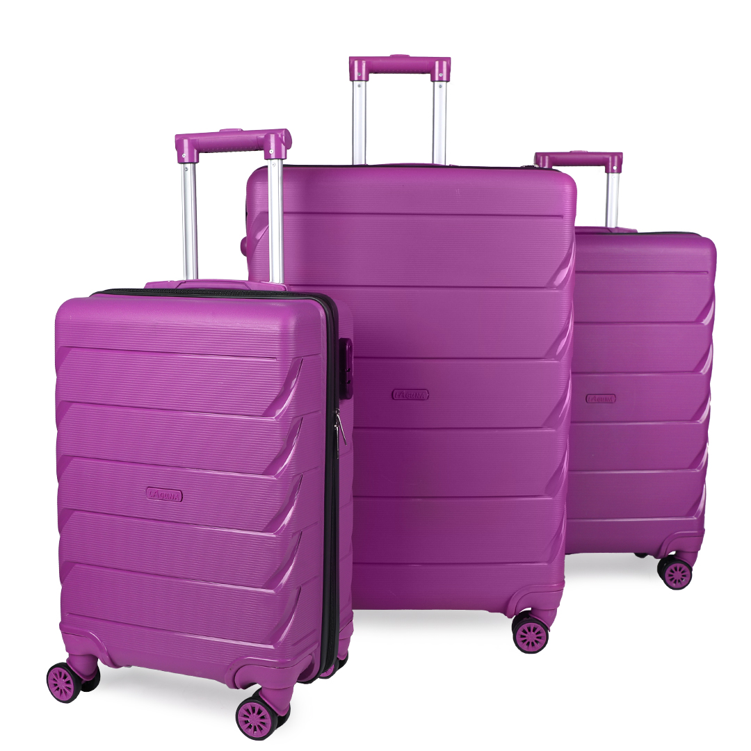 LAGUNA Serie De 3 Valises Polypropylène Incassables Modèle 2