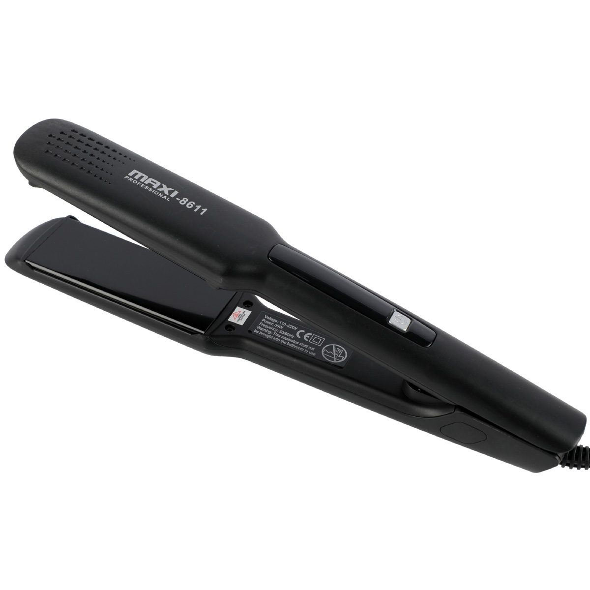 Maxisalon Lisseur Pro Pour cheveux 750°F- Céramique- Noir