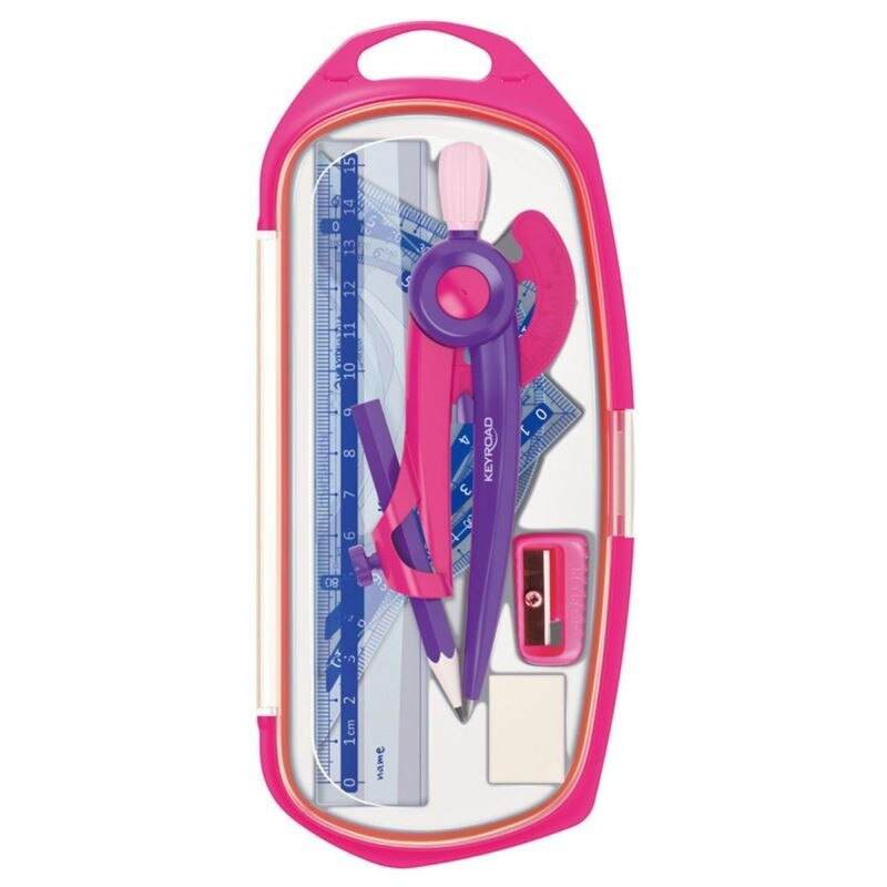 Keyroad boite géométrie compas 8 pièces