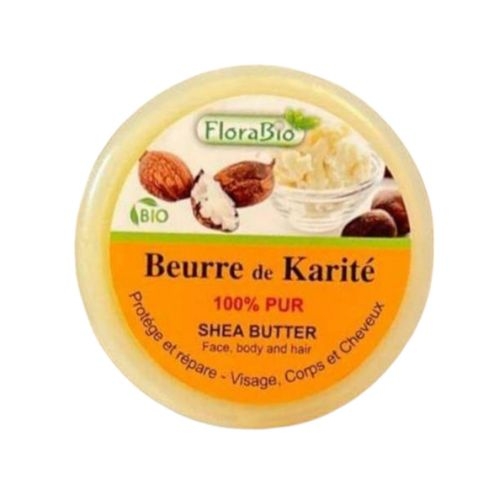 Beurre de Karité Flora Bio 100% Pur et Naturel 230g
