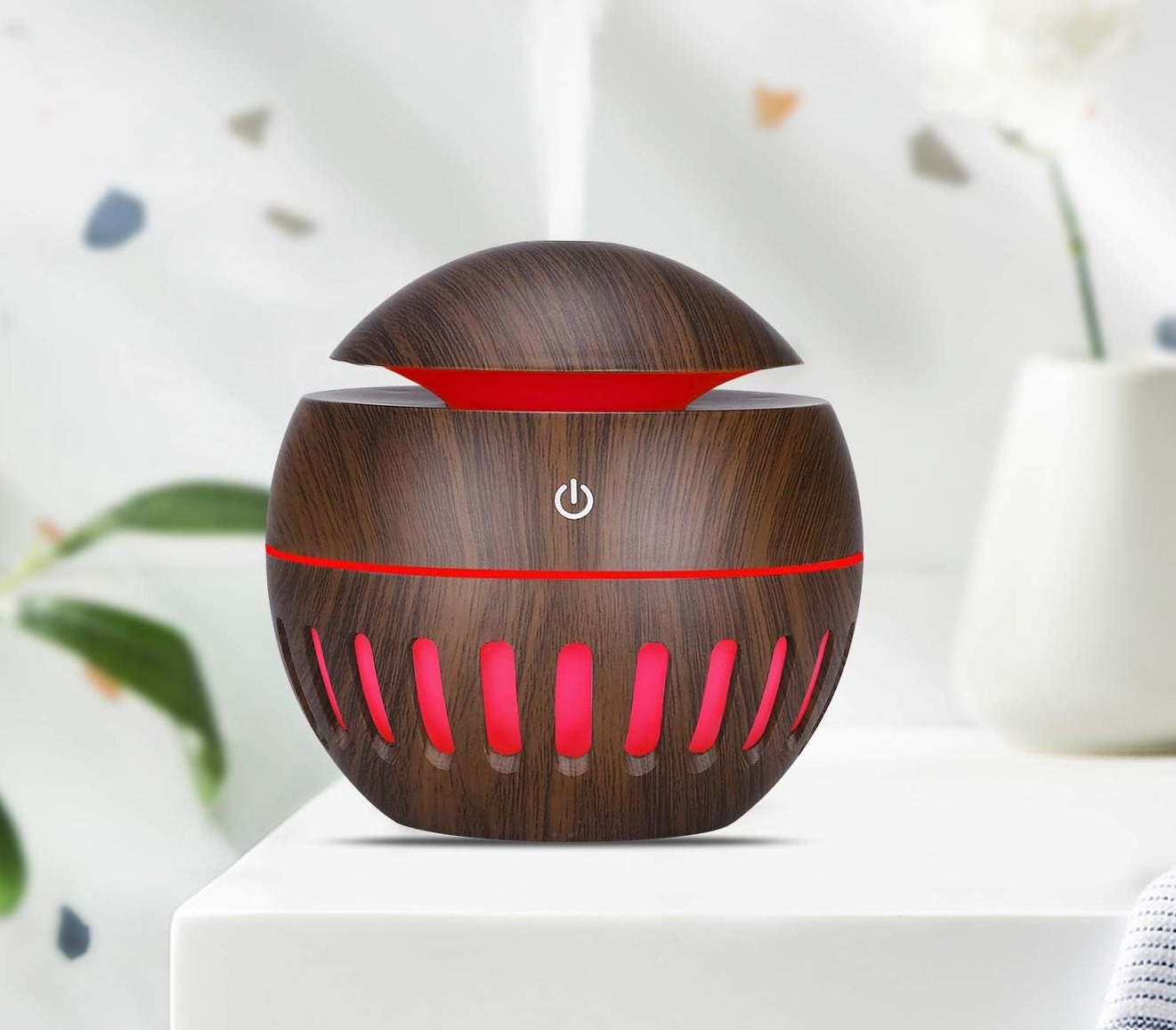 Diffuseur d'Arômes d'Huiles Essentielles 130 ml Marron