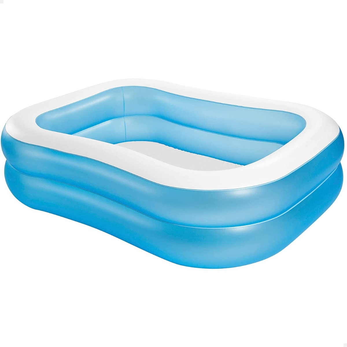 INTEX Piscine Gonflable Rectangulaire Blanc Et Bleu 2,03 m x 1,52 x 0 ...
