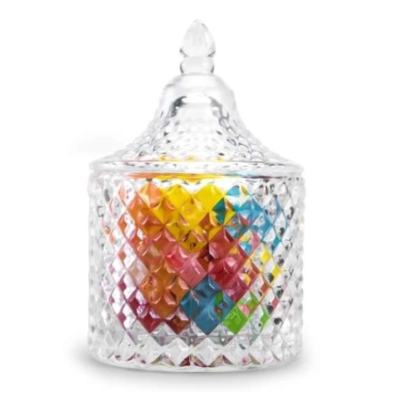 Pot de bonbon en Verre avec couvercle