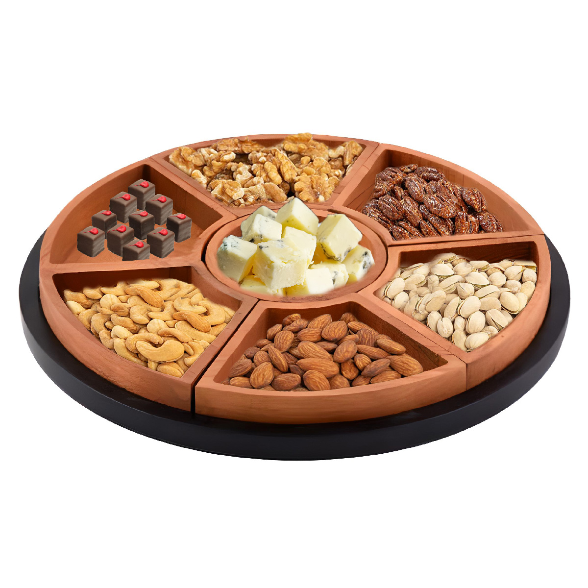 Plateau Fruits Secs Rond 6 Cavites DARIA